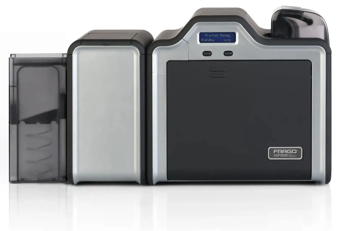 Original Hid Fargo Hdp 5000 Single Dual Side Plastic Card Pvc Card ...