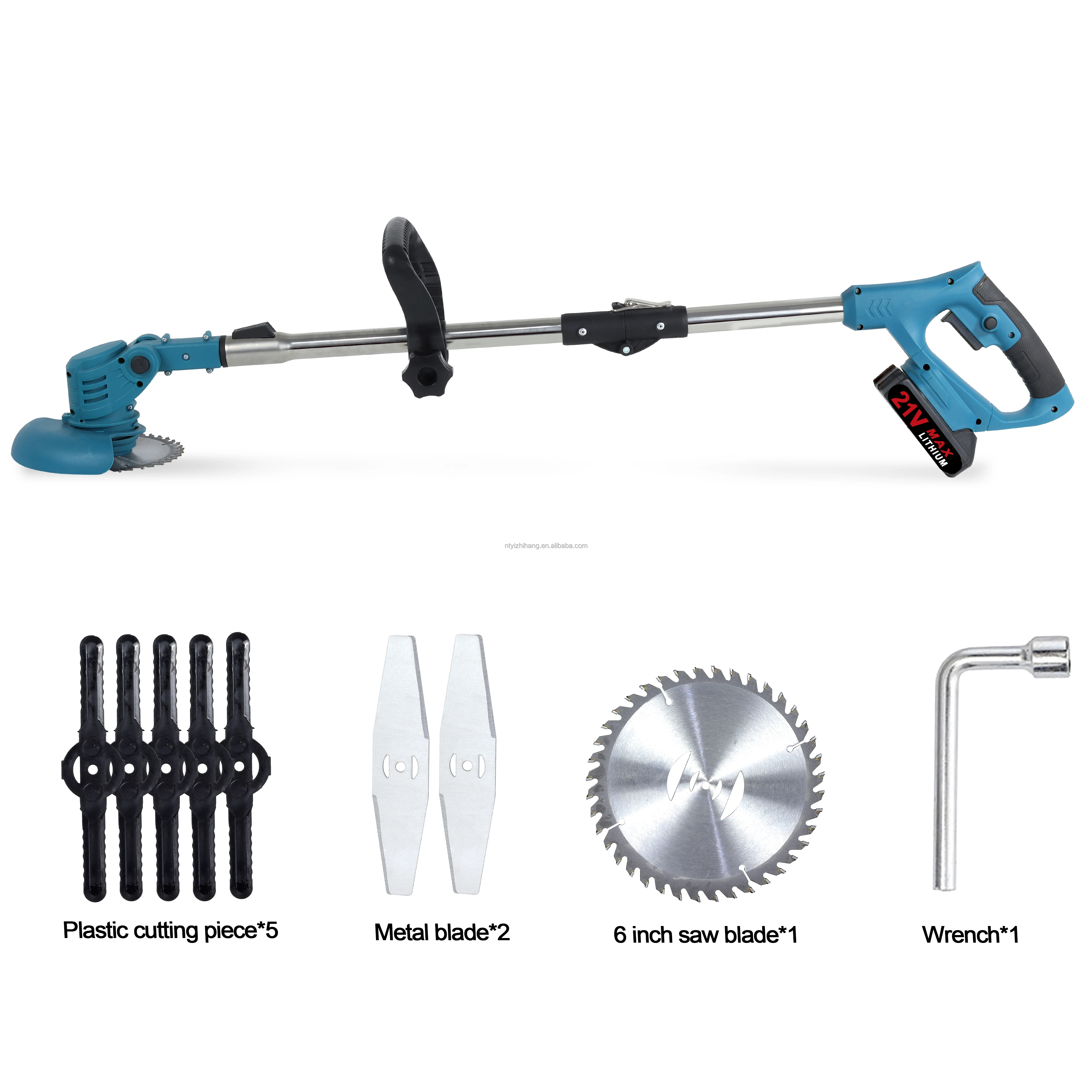 Amlm21 Mini Portable Battery Operated Folding Lawn Mower Garden Grass ...