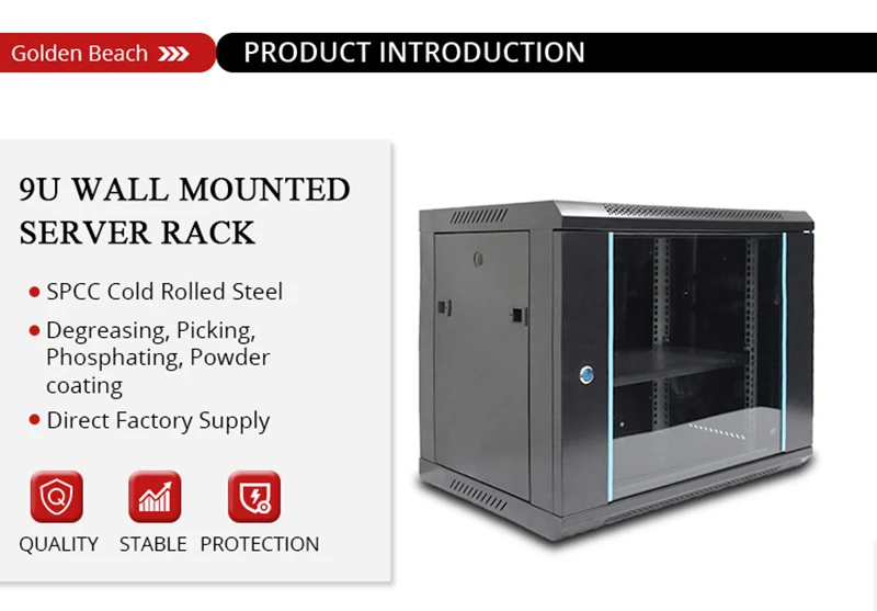 19 Inch Telecom Network 9u Rack 9u Server Cabinet 9u Network Server ...