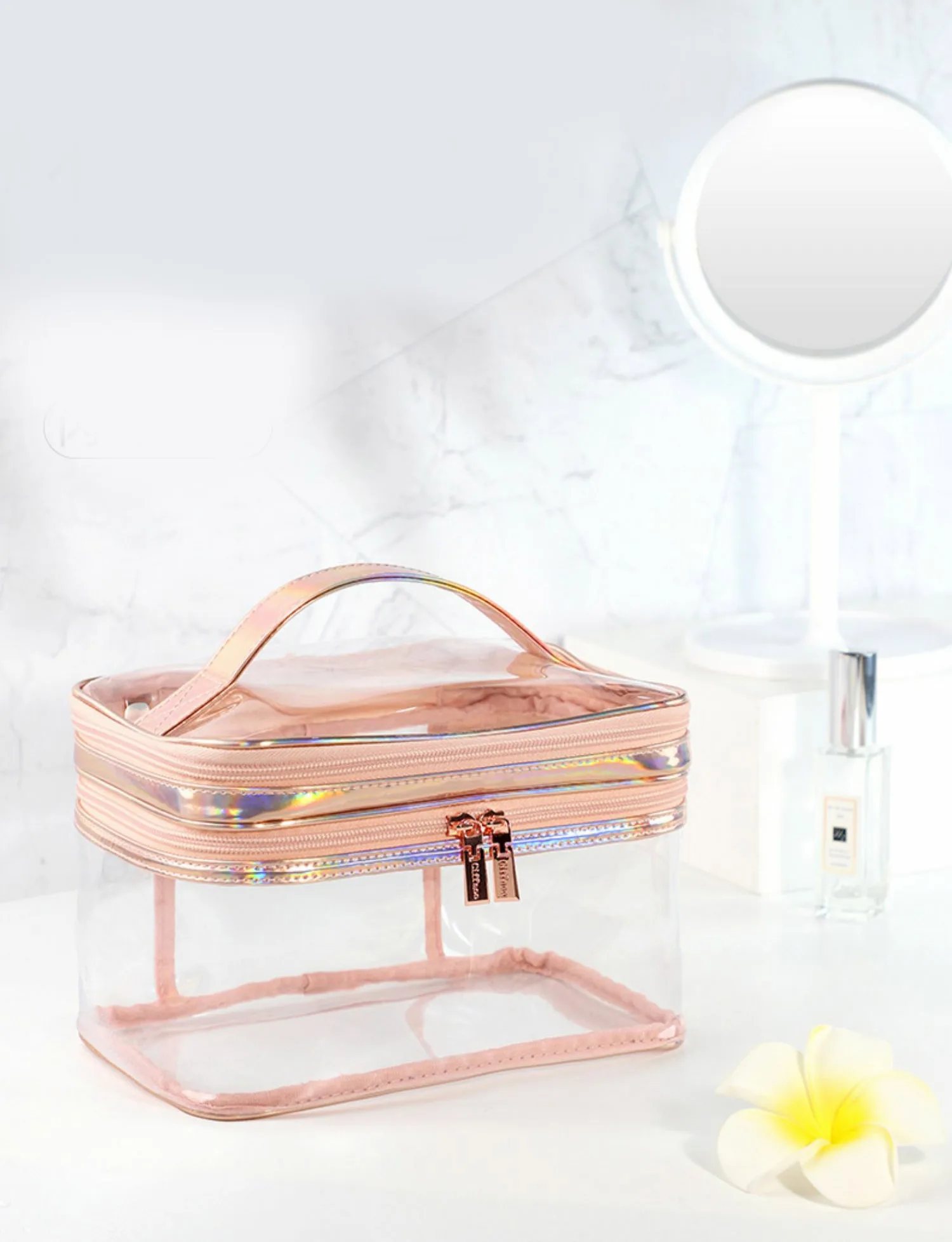 REACH Clear PVC Cosmetic Bag Case Waterproof PVC Zipper Makeups Bags ...