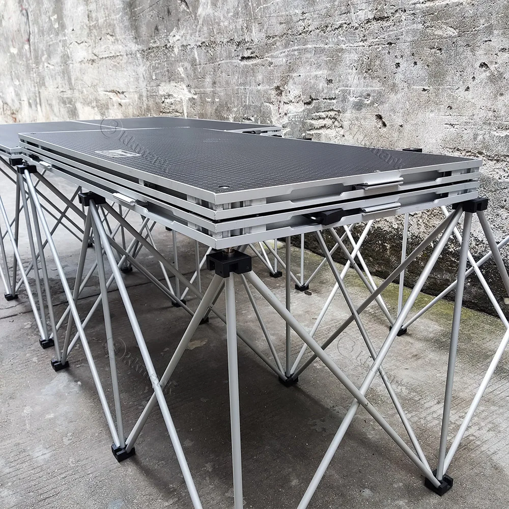 4x4ft 4x8ft Intellistage Folding Platforms - Lightweight & Durable