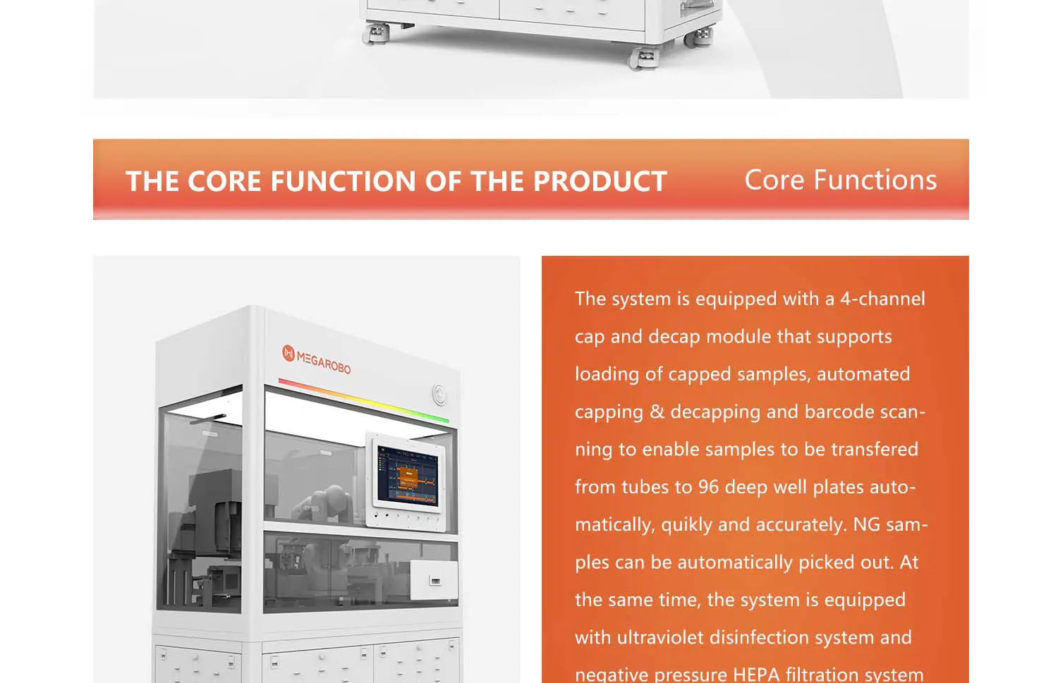 Megarobo High Throughput Automated Pipetting Processing System Handle ...