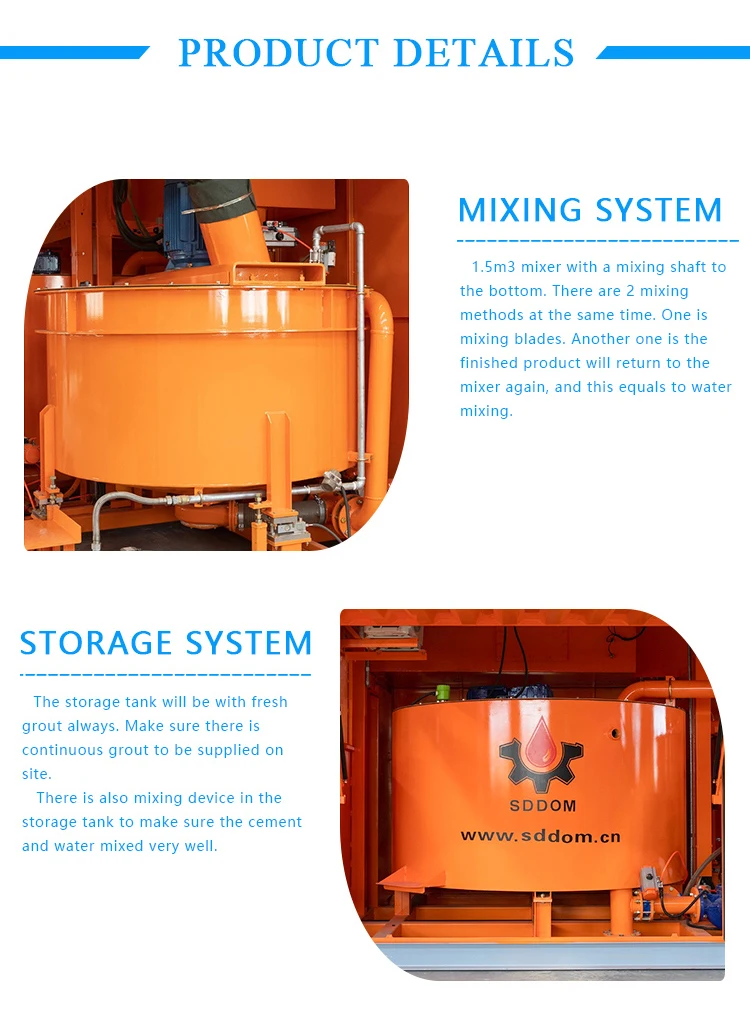 Portable Container Type Mortar Machine - Grout Mixing Plant