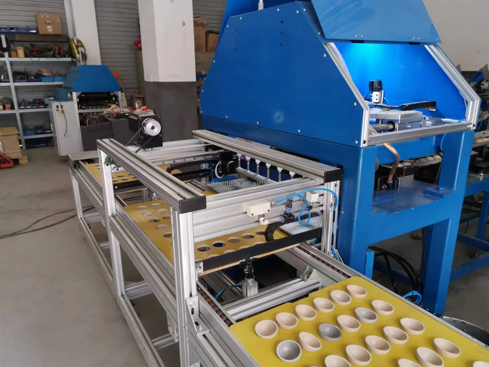 Tennis Ball Making Machine & Glue-Brushing Machine - Automatic Tennis ...