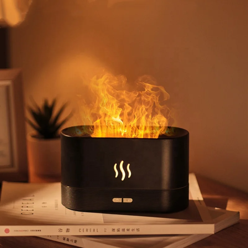 Aroma Fire Flame Diffuser for Essential Oils Small Portable Air ...