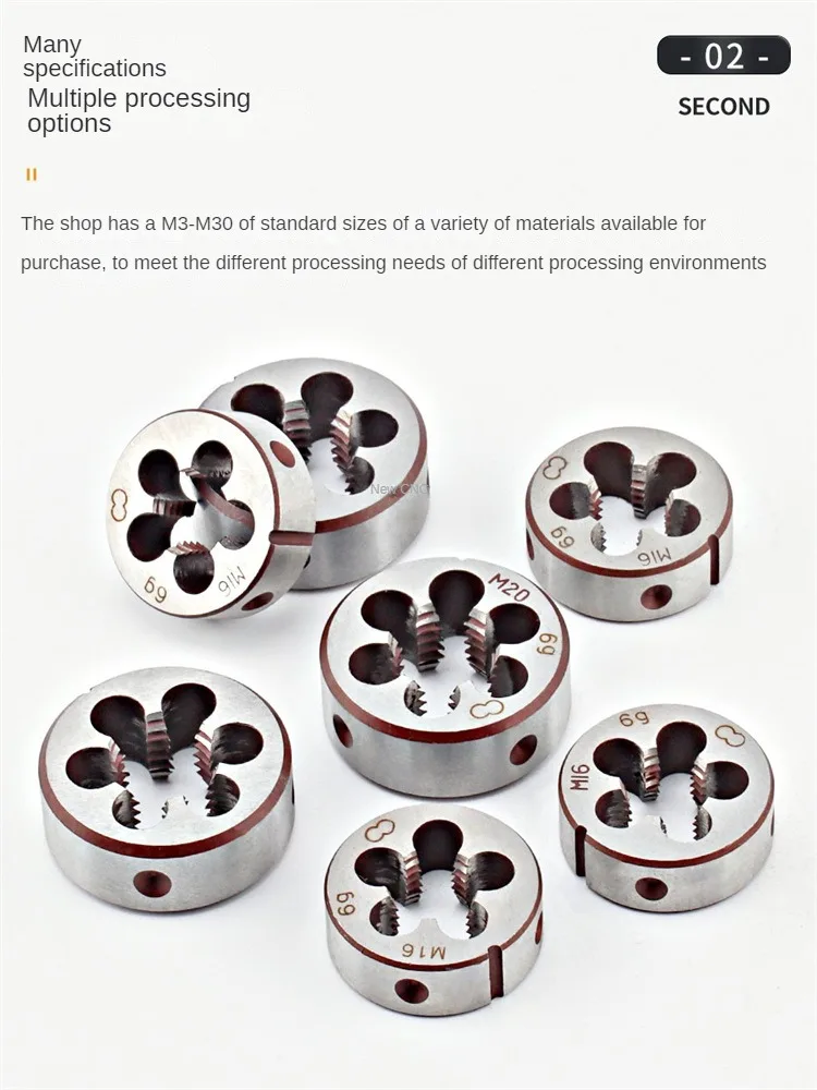 Metric Round Die Element Thread Tap Matching Steel M28-M37