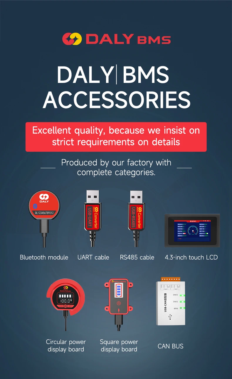 Daly Smart Bms Accessories - Reliable Battery Management
