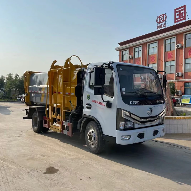 Self Loading And Unloading Hanging Bucket Garbage Truck Multifunctional ...