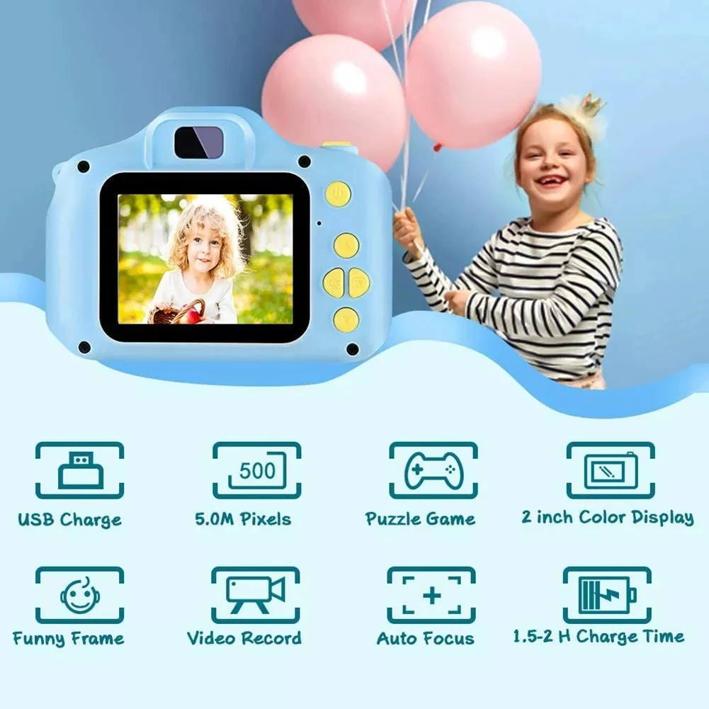 2022 Children Camera Mini Digital Camera 32g 1080p Projection Video ...