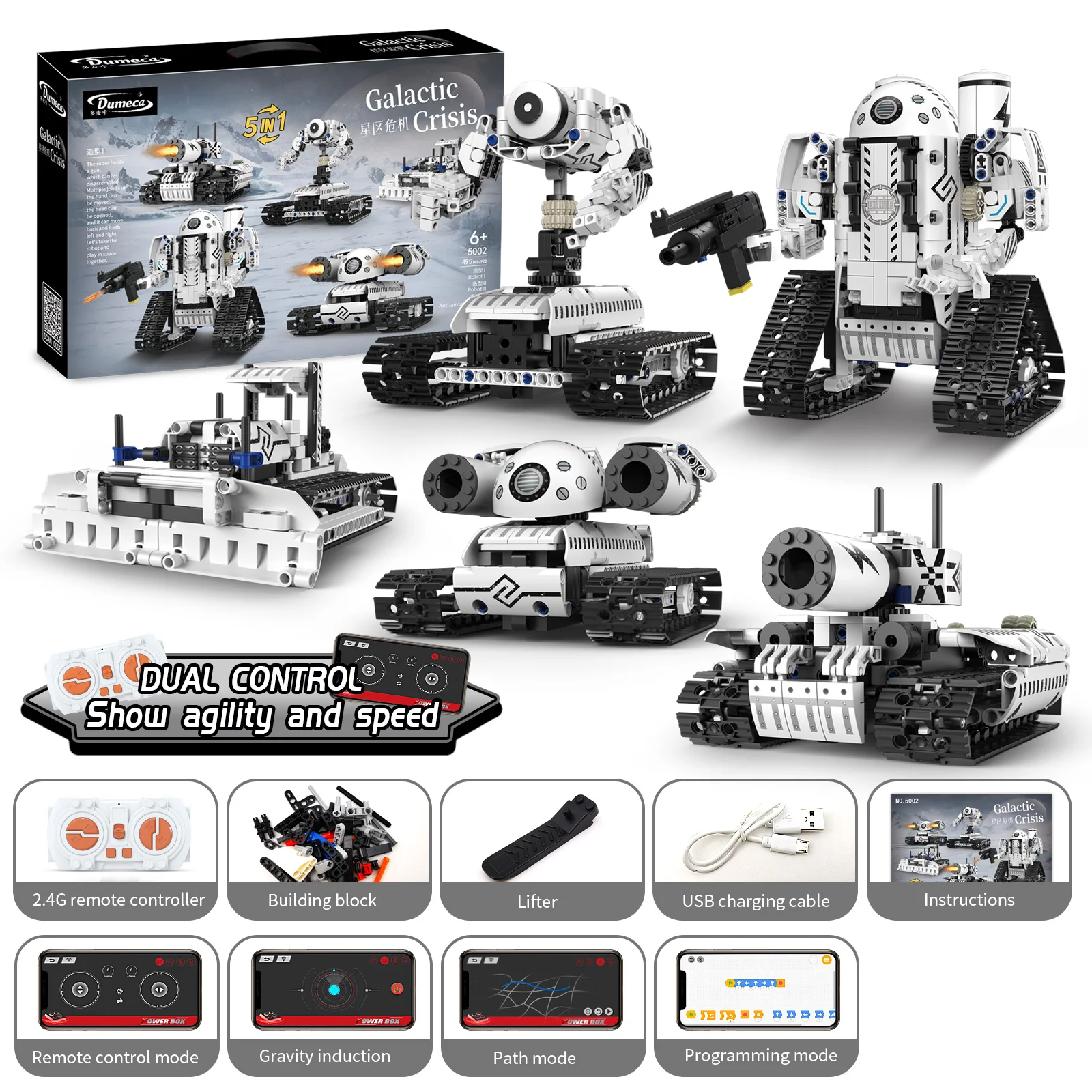 Programming Deformation Building Blocks Sets Remote Control Robot Model ...