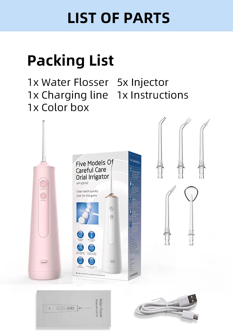 Smart Cordless Portable Water Flosser - Oral Care