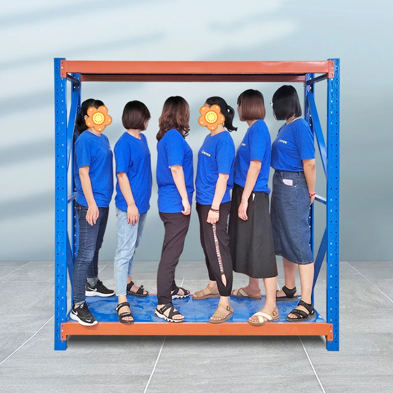 Customized Industrial Workshop Display Shelving - Metal Storage Racks