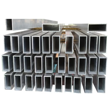6061 Custom Hollow Extruded Square Rectangle Metal Rail Transit Metals ...