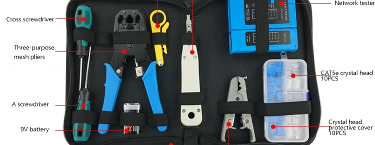 Professional LAN Network Cabling Installation Kit Set RJ45 Type Cable ...