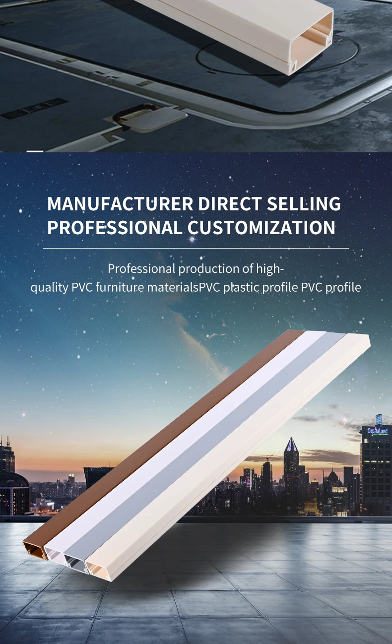 Custom High Quality Plastic Extrusion Wiring Ducts Outdoor Pvc Trunking ...