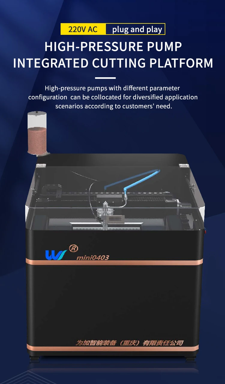 Forplus Best Selling Full Enclosed Compact Smart 3 Axis Water Jet Mini ...