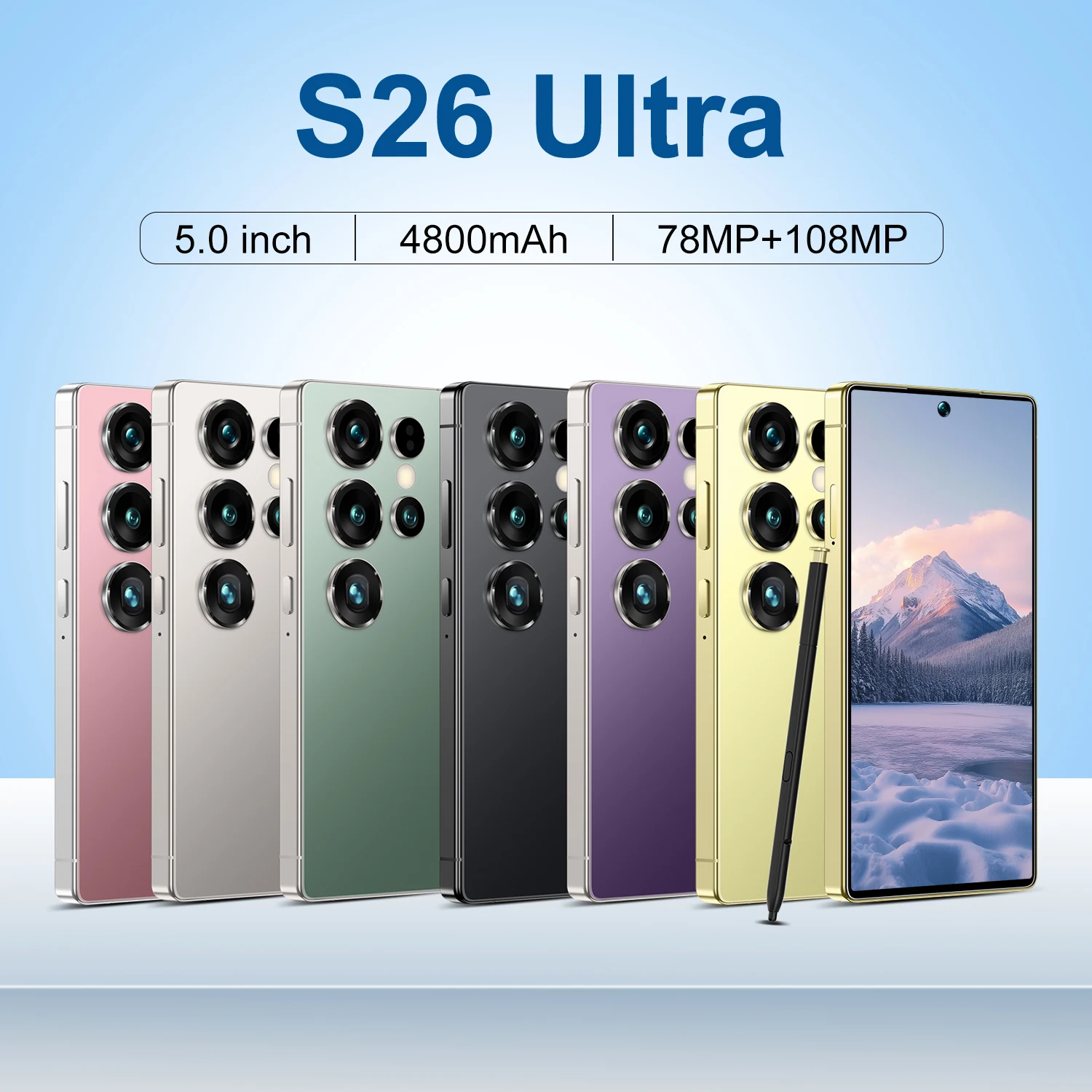 Latest Style S26 Ultra Mini 5.0-inch HD Screen Smart Mobile Phone With ...