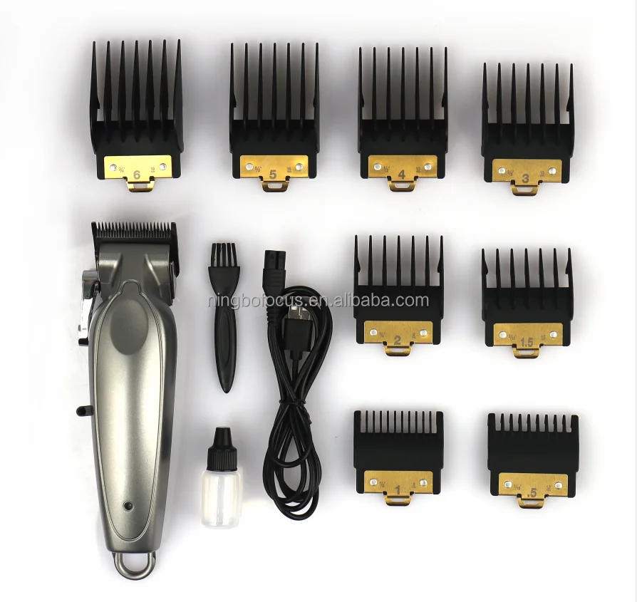 Professional Barber Electric Brushless Motor Hair Trimmer All-Metal ...