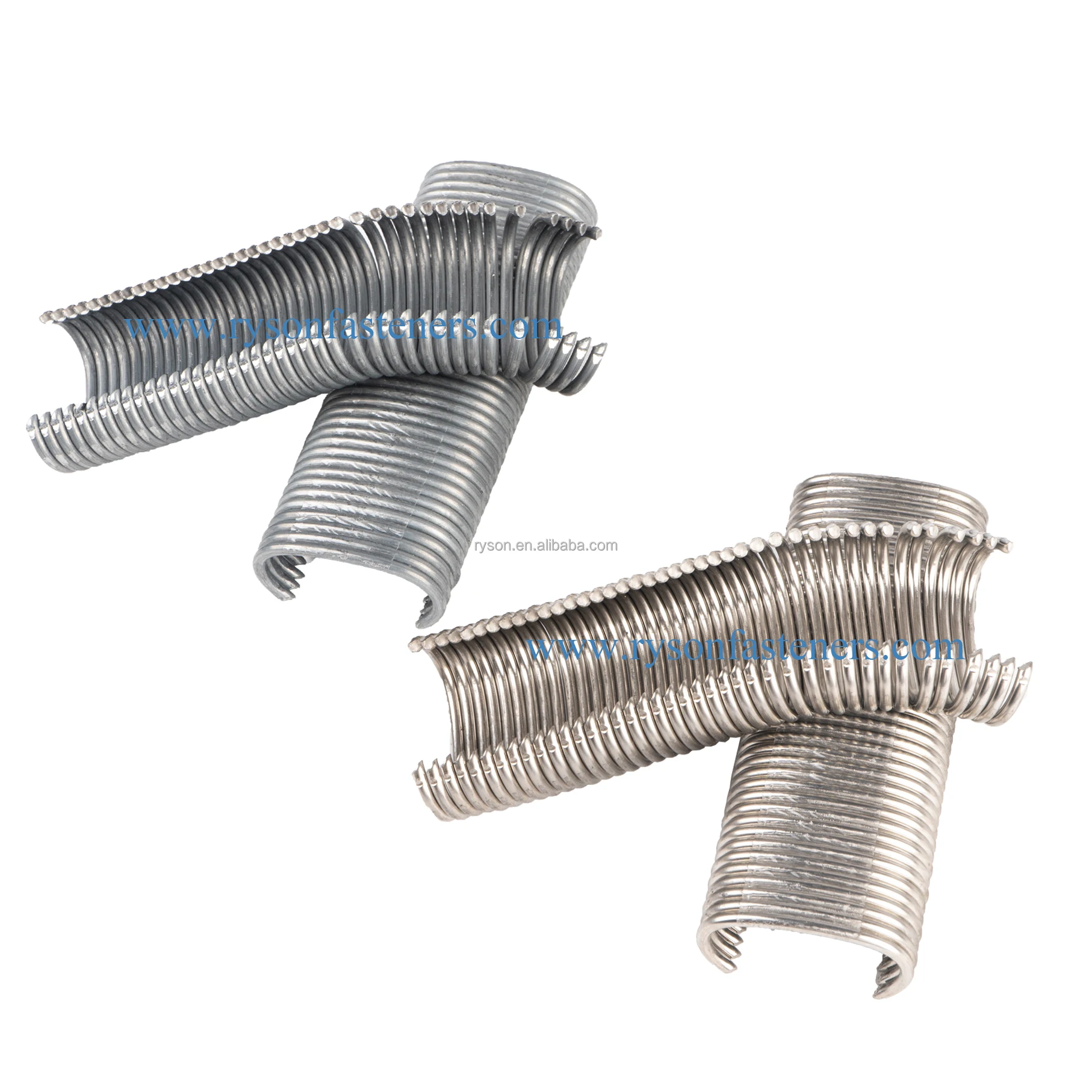 Galvanized 11GA C-Type Hog Rings C45 AC-50 3.0 Dia 43mm C-Ring Staples Fasteners Secure Gabion ...