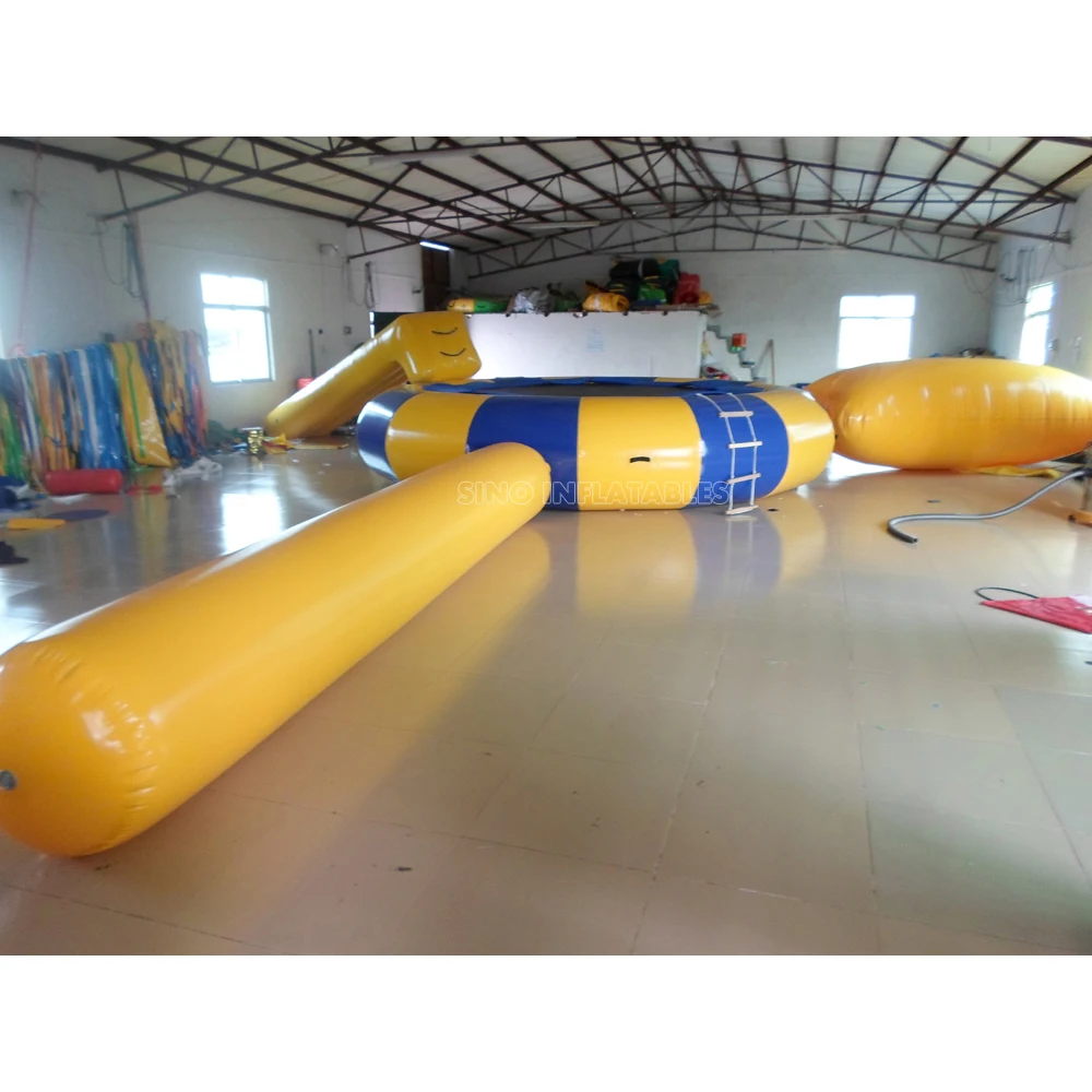 5 Meters Dia. Inflatable Water Trampoline With Blob and Log Made of ...