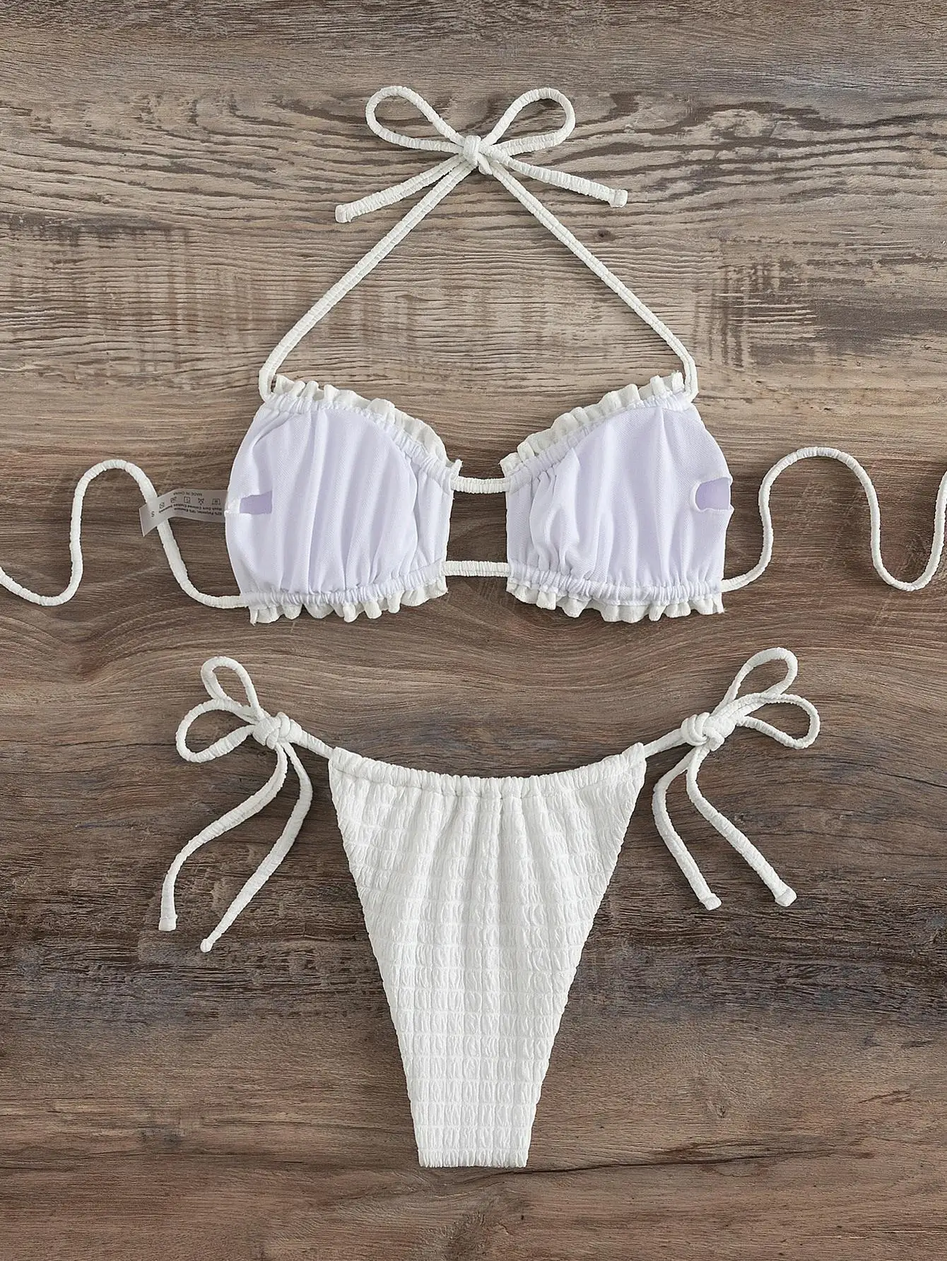 Tw9205519 Ribbed Fabric Thong Swimsuit Custom Designer Brazilian ...