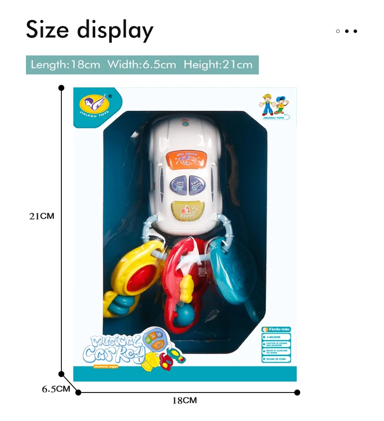 Cartoon Plastic Infant Teeth Baby Rattle Toy Battery Operated Baby Car ...