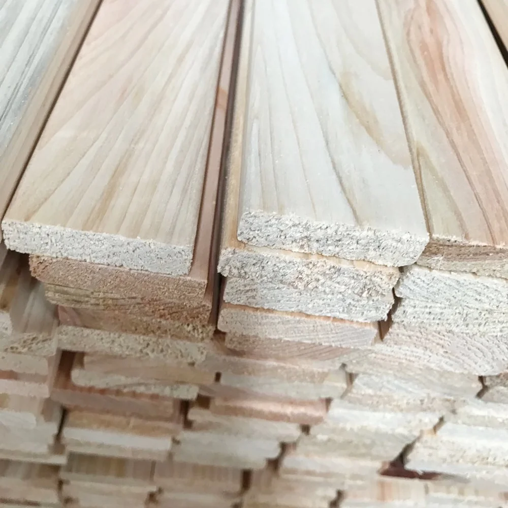 Japanese Cypress Hinoki Wall Panel Timber Plank Louver Ceilings - Buy ...