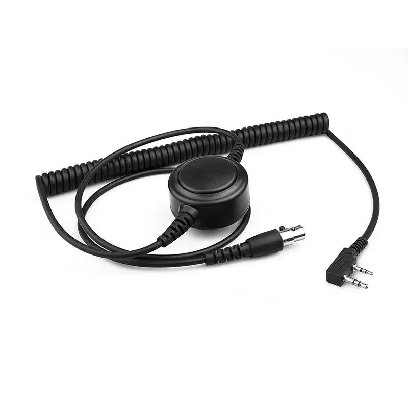 Mini Xlr 5-pin To K Plug Adapter 1.8m Durable Coiled Cable For Kenwood ...
