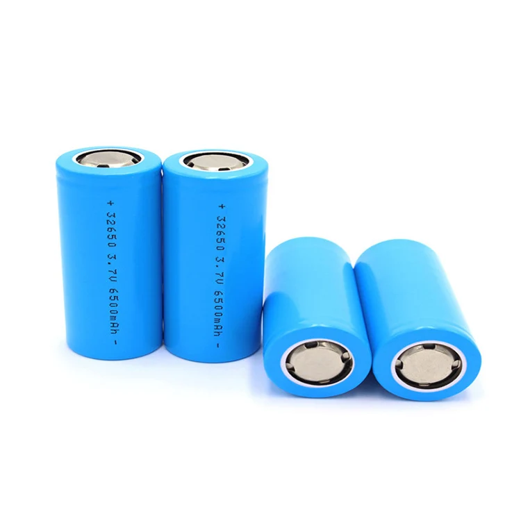 32650 Rechargeable Cylinder Li-ion Battery 3.7v 6000mah 6500mah ...