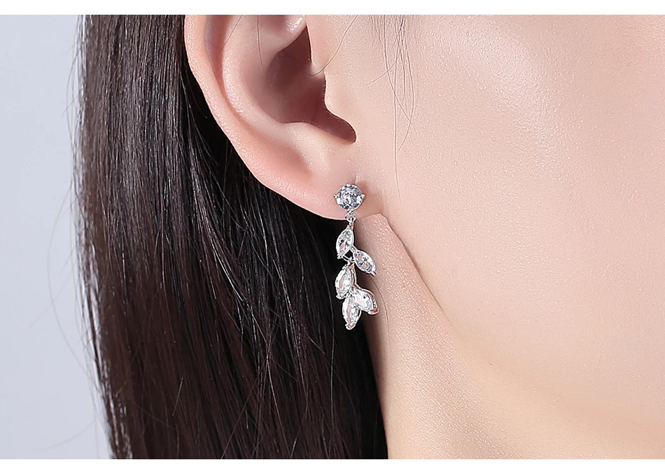 Luoteemi Woman Fashion Earing Trend 2023 Simple Art Stone Crystal Trendy Trending Luxury Leaf ...