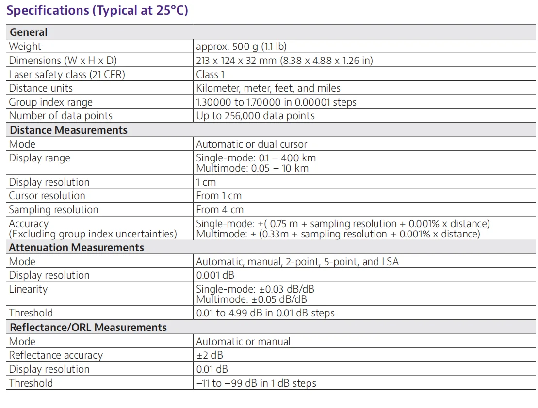 VIAVI MTS-4000 V2 OTDR Tester - 9 Inch Touchscreen Reflectometer