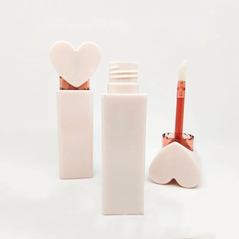 3.8g Heart Shaped Empty Lip Gloss Tubes Containers Refillable Lip Balm ...
