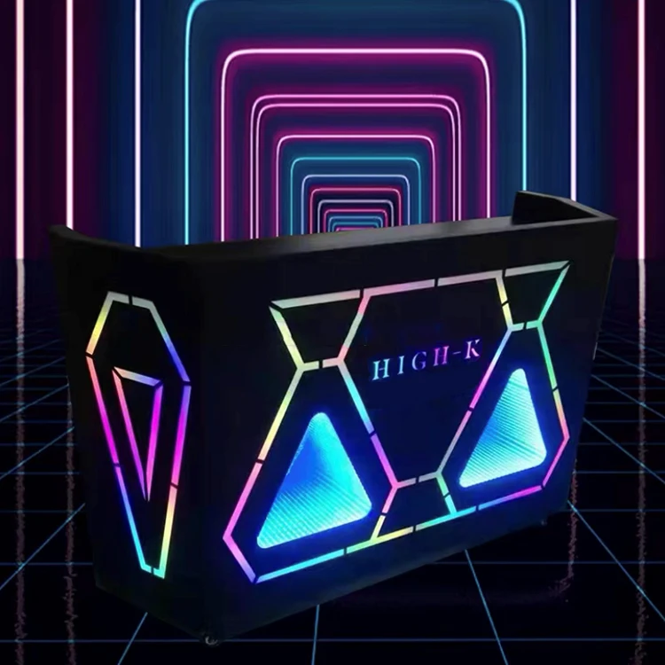 Customized Acrylic Mobile Dj Booth Facade For Night Club Stage - Buy Dj ...