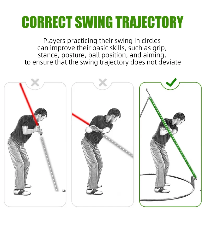 PGM HL016 Golf Swing Plane Trainer Frame Golf Plane Swing Correction ...