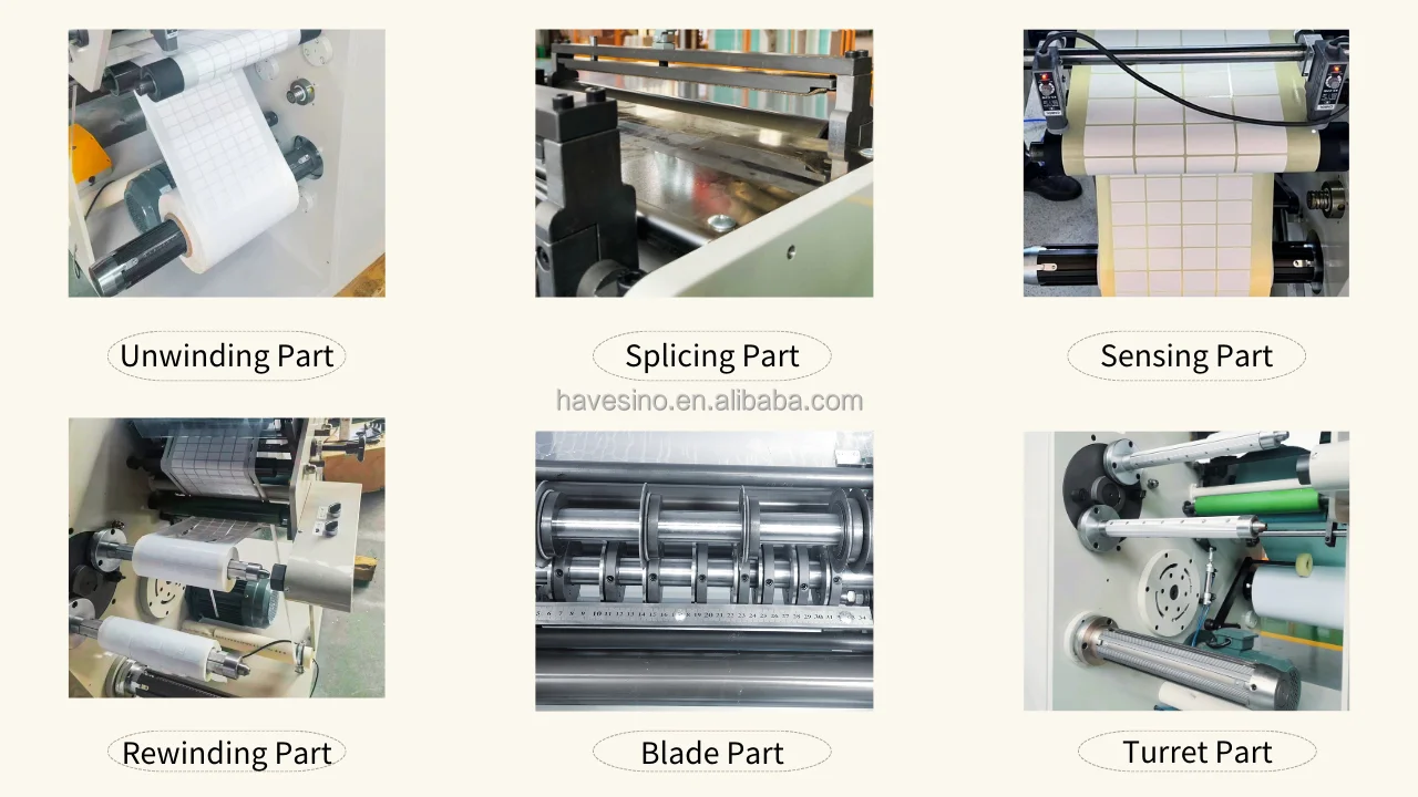 Adhesive Label Roll Slitting Rewinding Machine - High-Accuracy Die Cutter