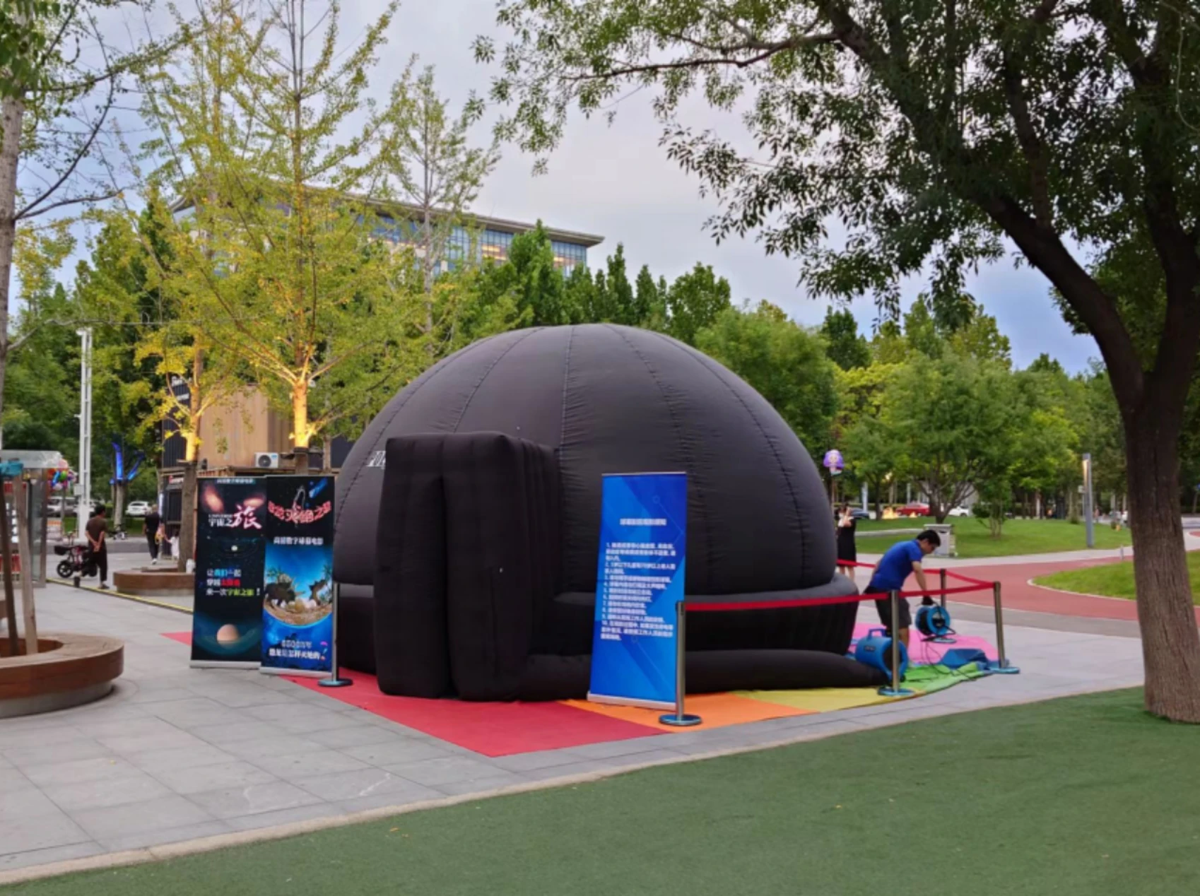 Indoor Portable Star Inflatable Kids Planetarium Full Dome Planetarium ...