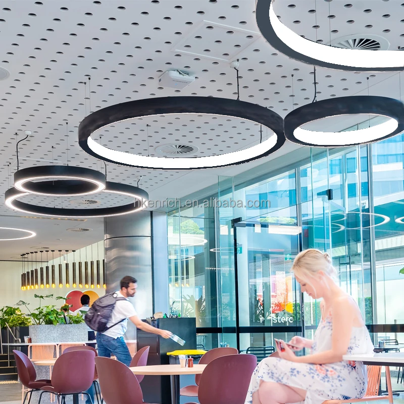 Aluminum Indirect Emitting Led Pendant Lamp With Round Ring Shape - Buy ...