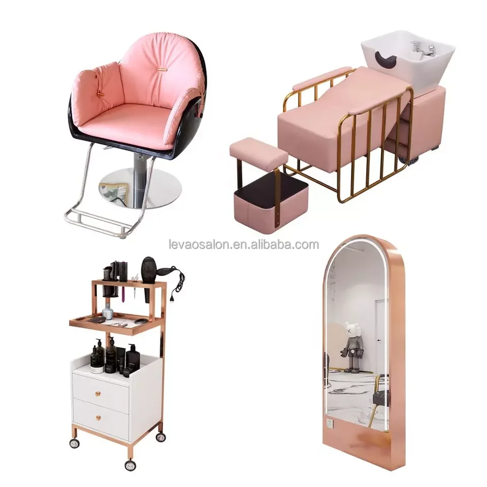 Pink Salon Furniture Set - Stylish & Durable Solutions