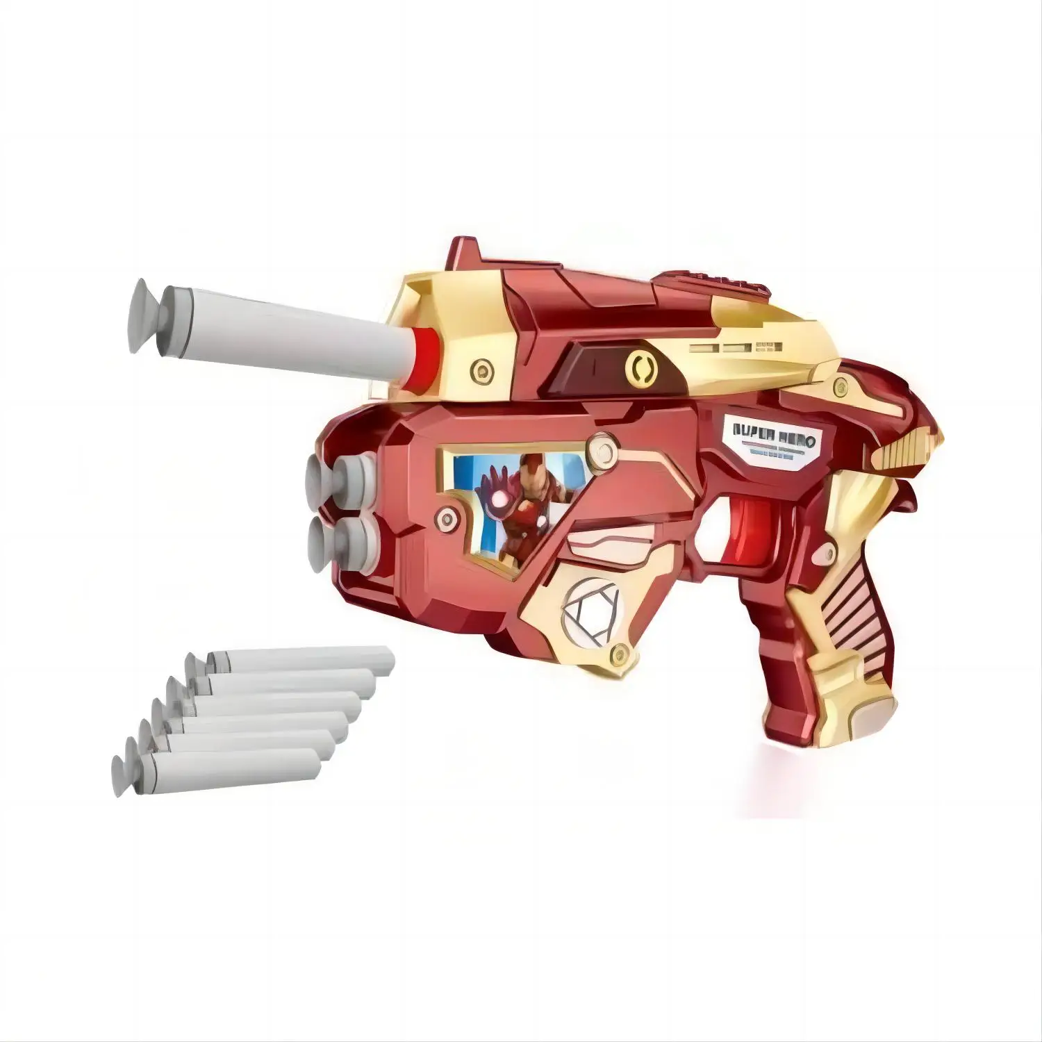 Blaster Shots Toy Gun Handheld Eva Form With Nerf-compatible Darts Soft ...