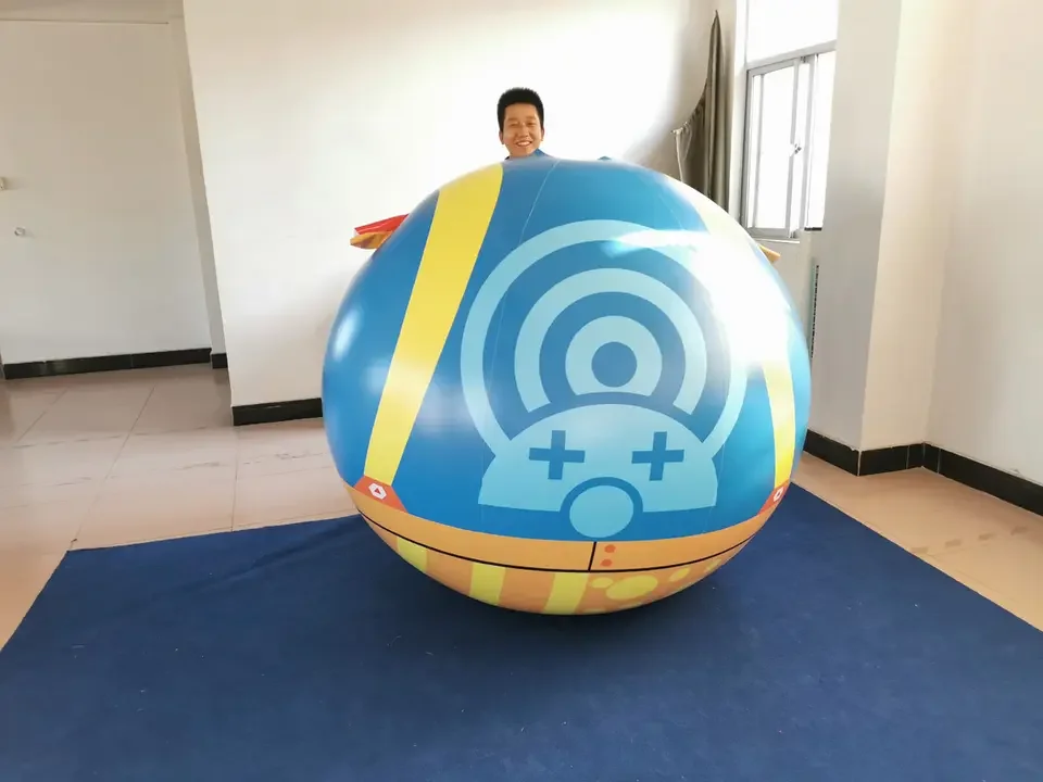 Beile Custom Popular Pvc Inflatable Double Layer Rolling Ball Suit ...