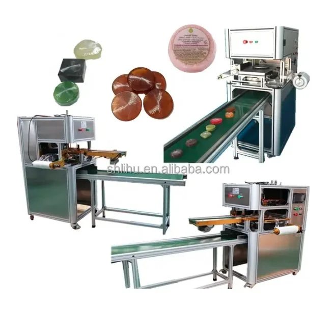 Pleat Plastic Stretch Film Wrapping Packing Machine Small bar Round ...