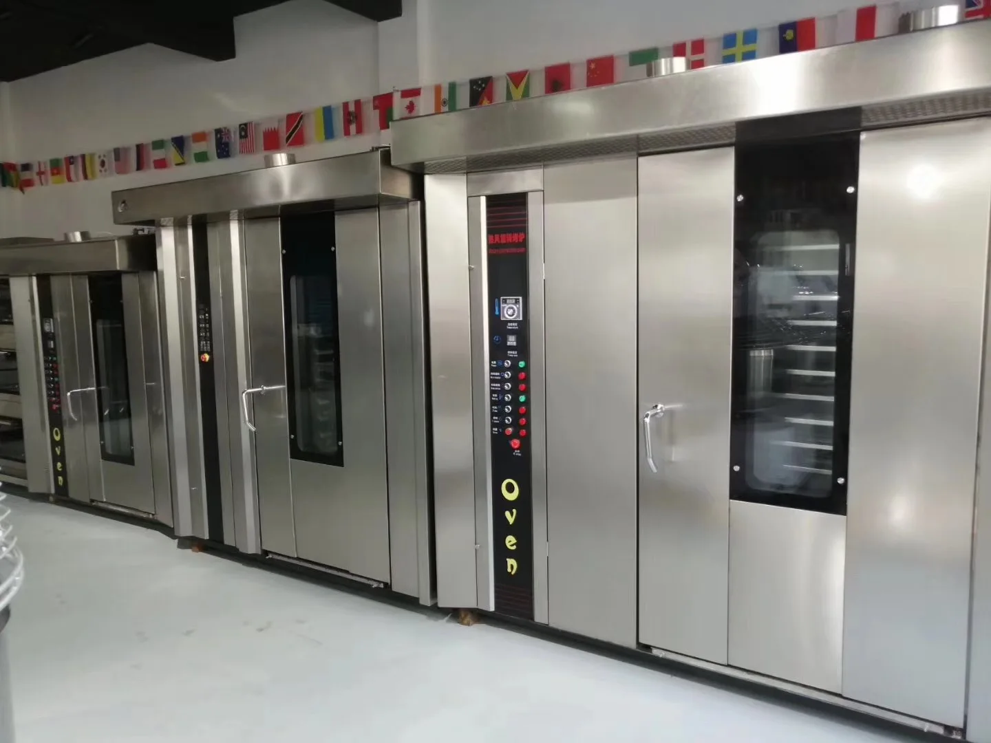 Small Rotary Bakery Oven For Restaurant Stainless Steel Rotary Bakery ...