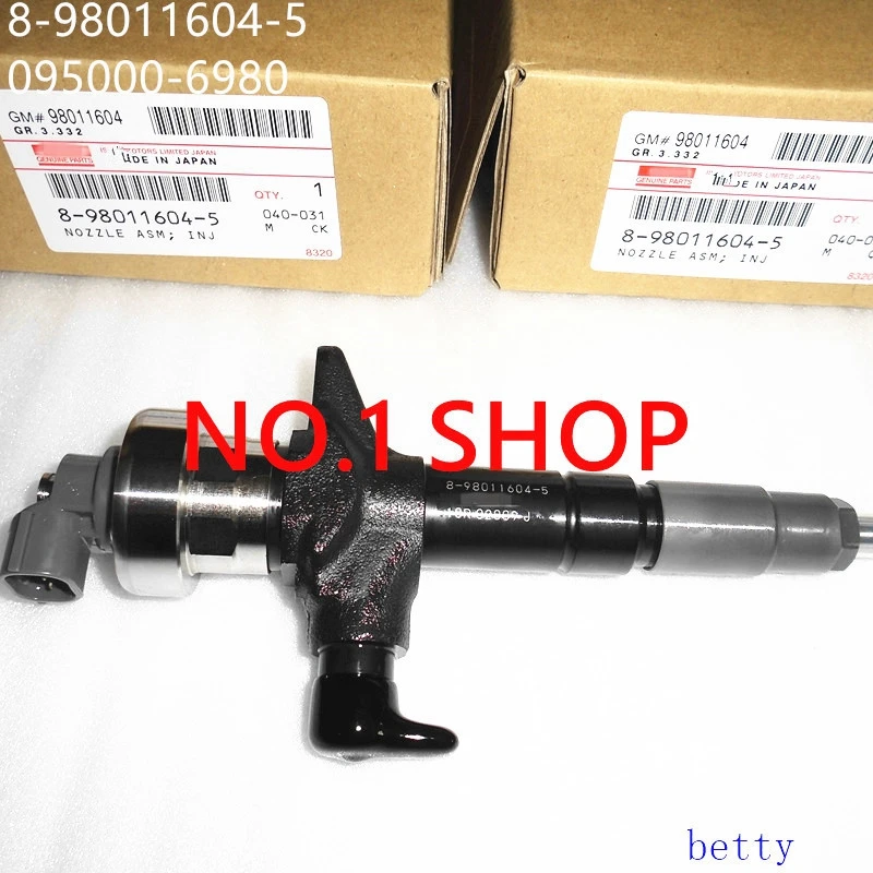 Genuine And Brand New Common Rail Injector 8-98011604-5 8980116045 Fuel ...