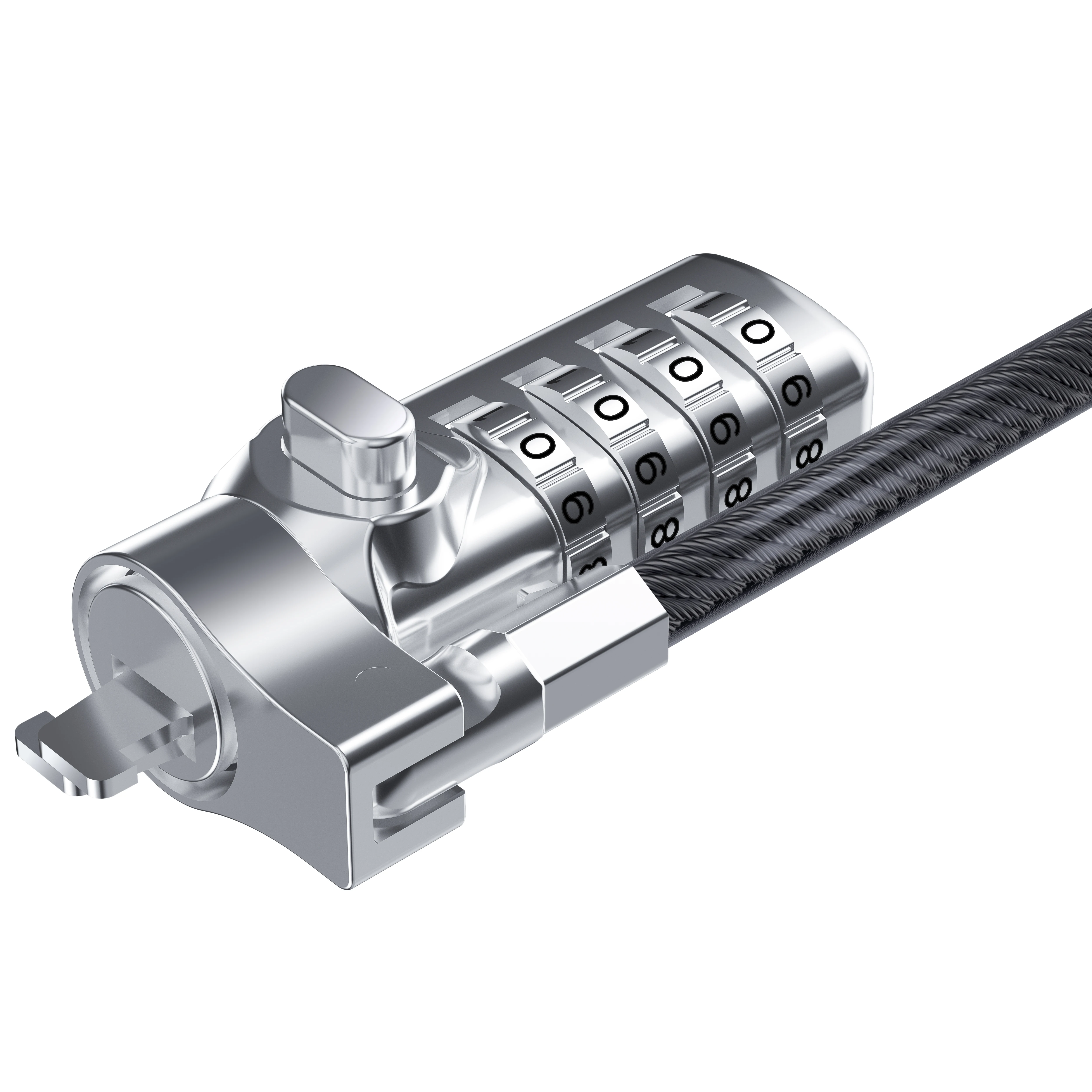 4 digital password Combination nano laptop notebook cable computer lock ...