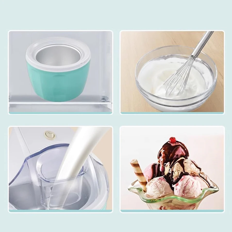 European Standard Plug Mini Ice Cream Roll Machine Homemade Frozen Bowl ...