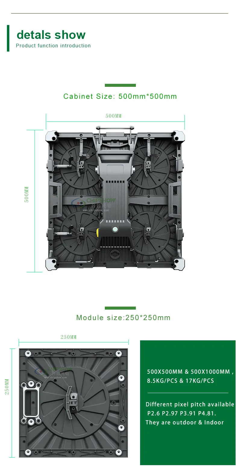 Chipshow Outdoor Stand Floor Background Rental Stage Led Display - Buy ...