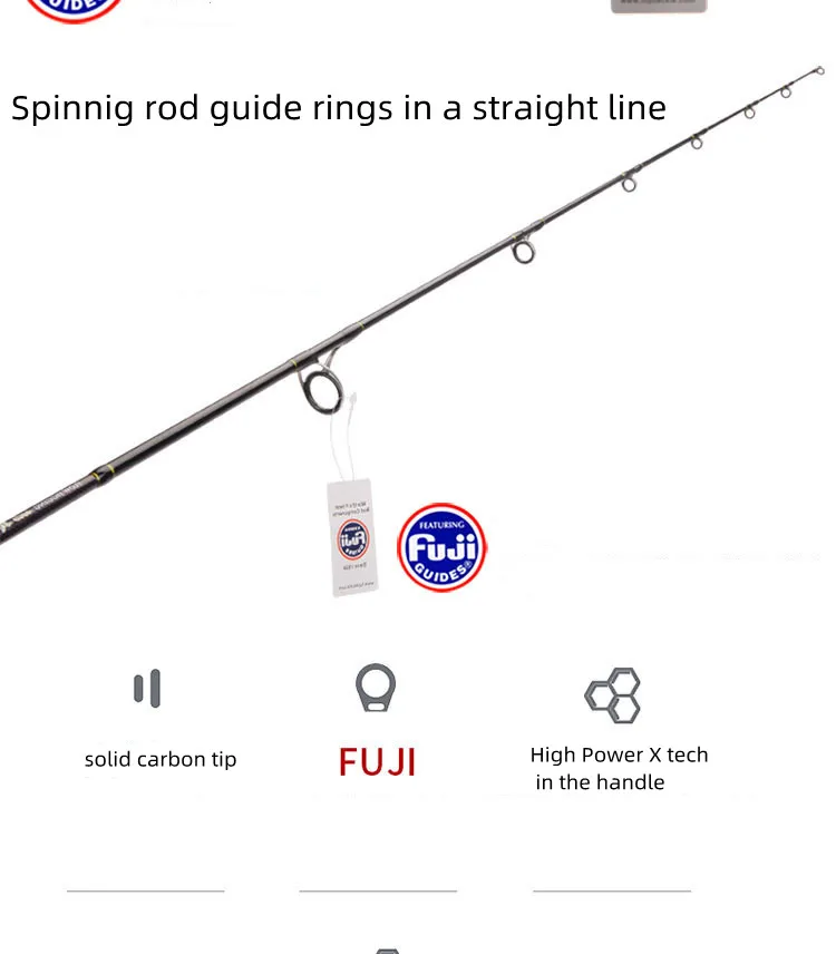 2023 FUJI Rod - High X Power Carbon Blank Bait Casting Rod