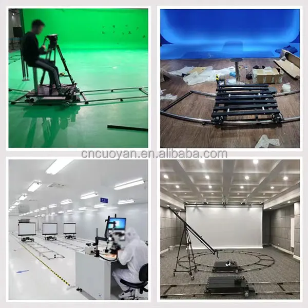 360 Degree Rotation Camera Dolly Track 1.5m Stainless Steel Curved Rail ...