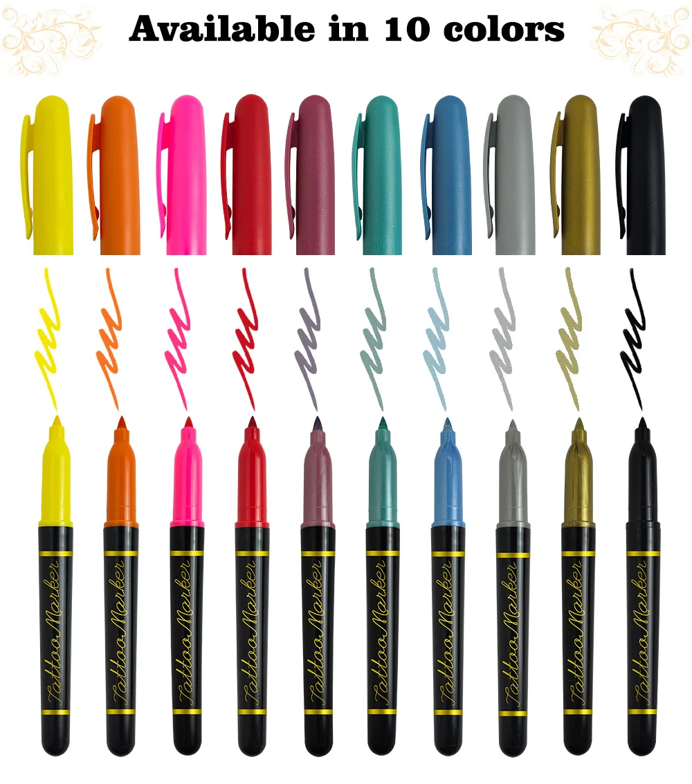 Temporary Glitter Color Body Skin Art Pen - DIY Tattoo