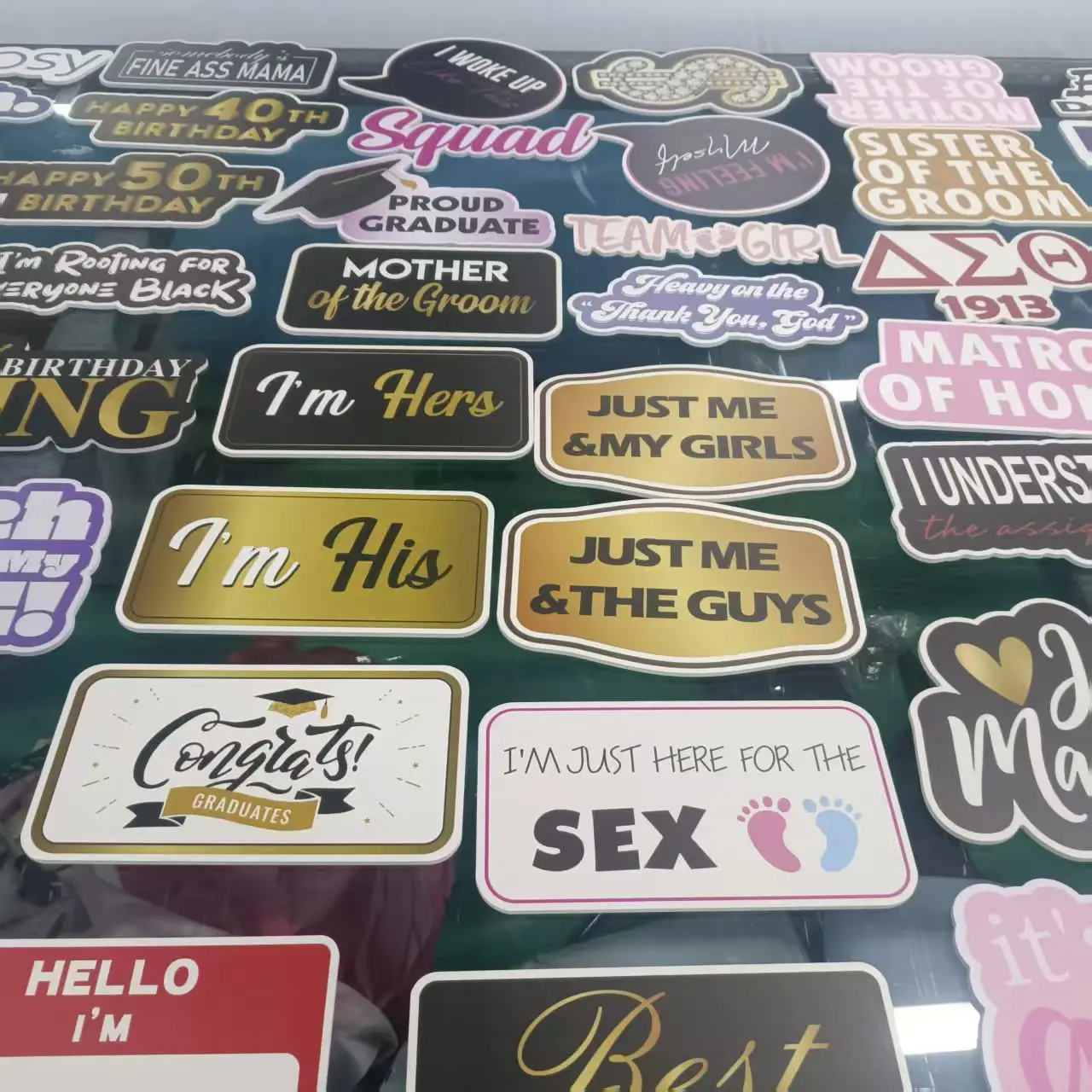 Gender Reveal PVC Form Board Announcement Board 'Hello World' Photo ...